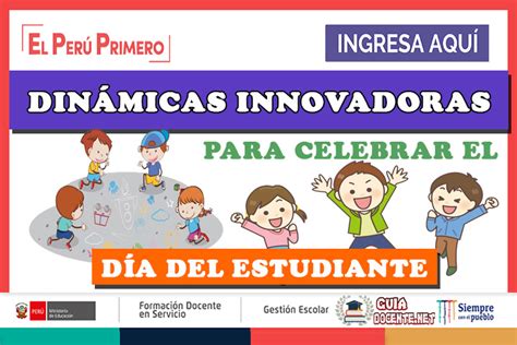 Dinámicas Innovadoras para Celebrar el Día del Estudiante Guía Docente