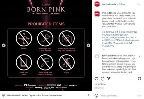 Aturan Nonton Konser BLACKPINK Di GBK Ini Barang Yang Tidak Boleh Dibawa