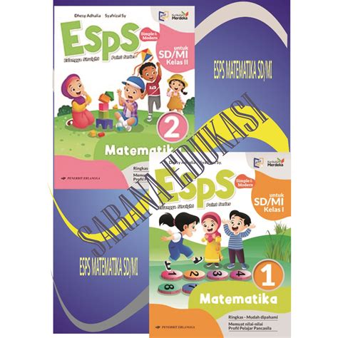 Jual ESPS MATEMATIKA SD MI KURIKULUM MERDEKA PENERBIT ERLANGGA Shopee