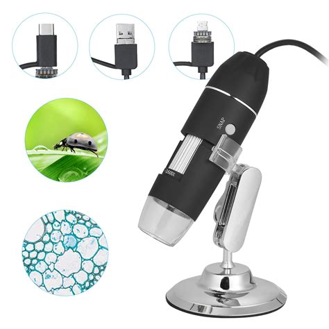 Loupe de microscope à zoom numérique USB avec fonction OTG Loupe à 8