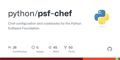 GitHub Python Psf Chef Chef Configuration And Cookbooks For The