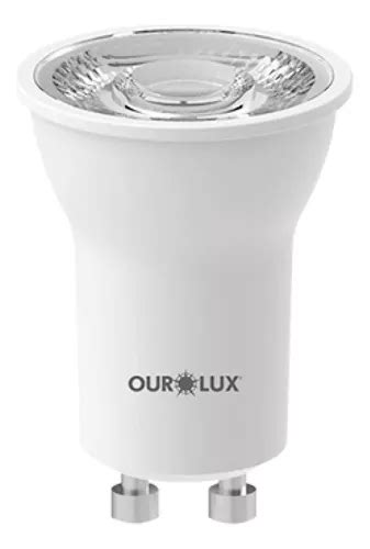 Kit L Mpada Ourolux Led Mini Dicroica Mr Gu Bivolt W Cor Da Luz
