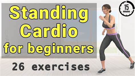 15 Min Standing Low Impact Cardio Workout For Beginners No Squat No