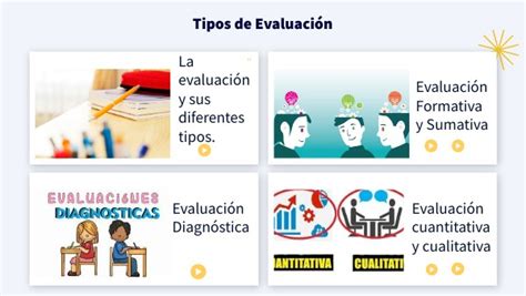 Tipos de evaluación