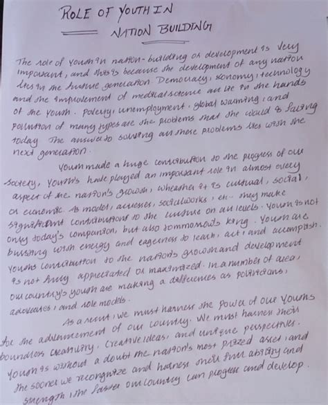 Role Of Youth In National Building India Ncc