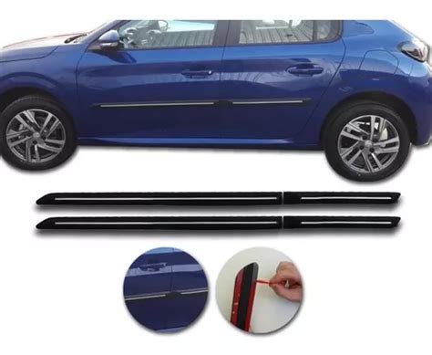 Kit Seguridad Peugeot Bagueta Laterales Cromo Kenny