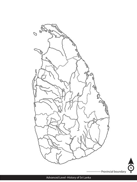 A L Empty Sri Lanka Map For Practice A L History Of Sri Lanka Exam Map