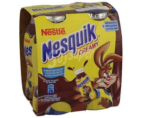 Nesquik Nestlé Batido cremoso de cacao creamy 4 unidades de 90 mililitros
