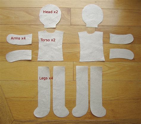 Free Pattern Pieces Make It And Love It Free Printable Rag Doll