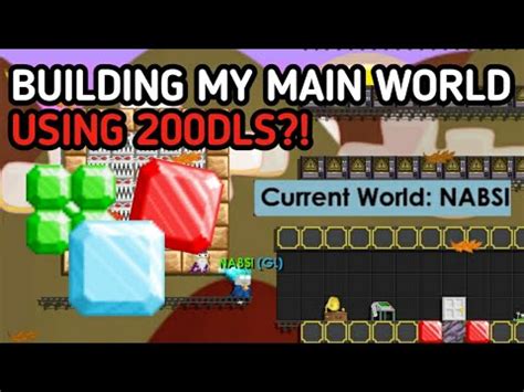 Building My Main World Using Dls Growtopia Youtube