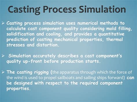 optimization of casting process