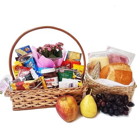 Cesta Café da Manhã Celebração Frios Pães e Frutas Unicestas