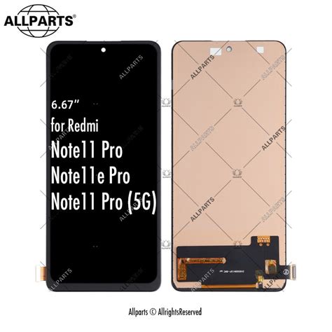 INCELL 6 67 Tela Frontal Display Do XIAOMI Redmi Note 11 Pro 4G 5G