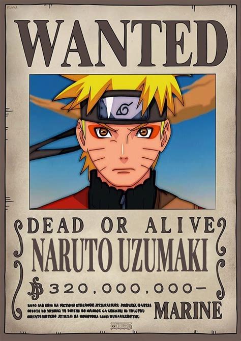 Naruto Wanted Plakat In 2023 Naruto Naruto Uzumaki Poster Room