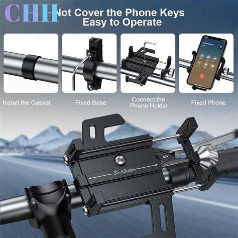 CHH soporte ajustable para teléfono móvil para bicicleta accesorio