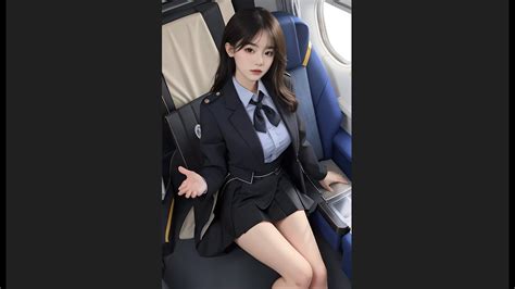Ai Lookbook Ai Girl Ai Stewardess Preparing To