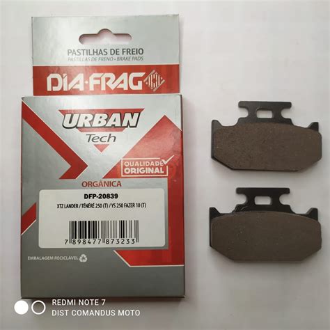 Pastilha De Freio Diafrag Yamaha Fazer Xtz Lander Tenere