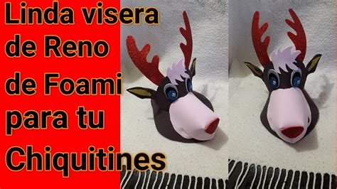 Linda Visera De Reno Navide O Hecho De Foami Youtube