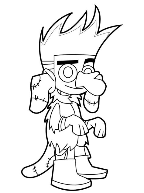 Dukey Johnny Test Coloring Pages Coloring Pages