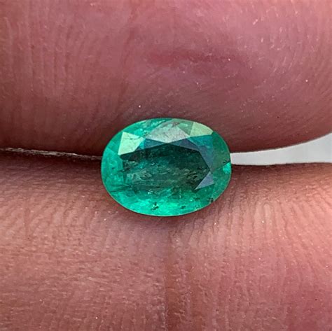 Natural Zambia Emerald Gemstone 7x5 MM Oval Cut Emerald Emerlad Loose