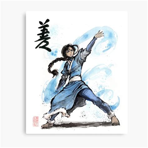 Katara From Avatar TV Series Metal Print By Mycks Redbubble