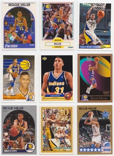 Reggie Miller Basketball Cards Printable Cards