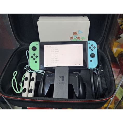 Ready Stock Nintendo Switch Oled White Neon Se Enhanced Console Used