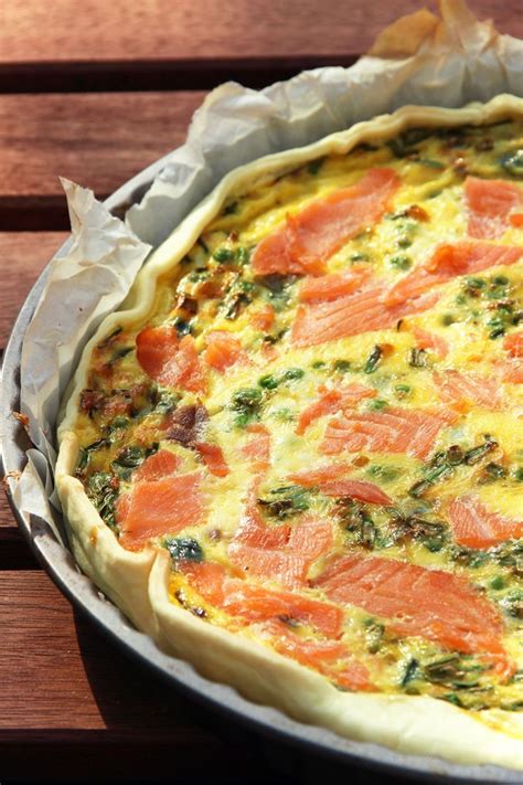 Tarte Au Saumon Et Petits Pois Recette Tarte Au Saumon Recettes De