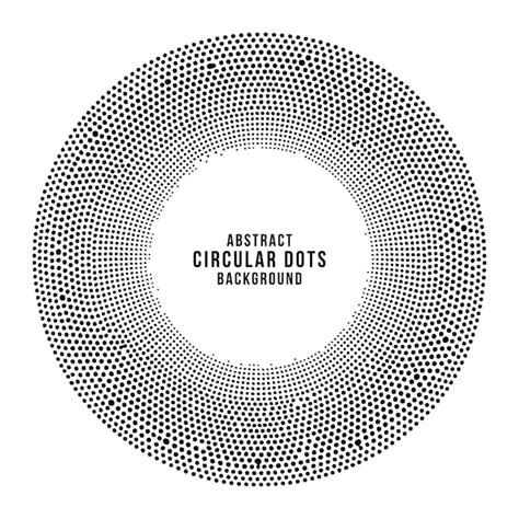 Fundo Abstrato De Pontos Circulares Vetor Premium
