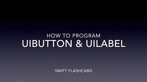 How To Program Uibutton Uilabel And Add Constraints Youtube