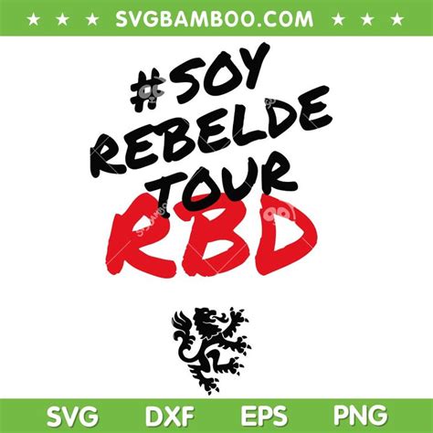 A Red And Black Sign That Says Soy Rebeddle Tour R B D