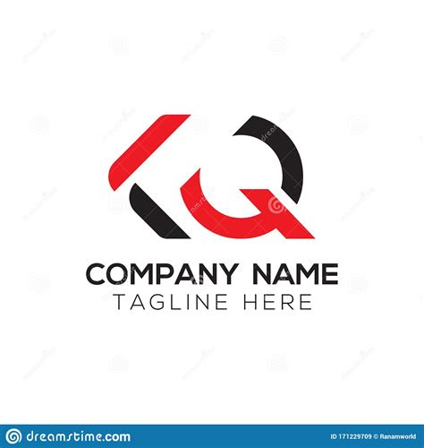 Initial KQ Logo Design Vector Template Abstract Letter KQ Linked Logo