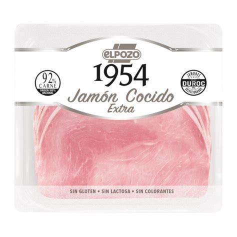 Jamón cocido extra en lonchas sin colorantes Edición 1954 ElPozo sin