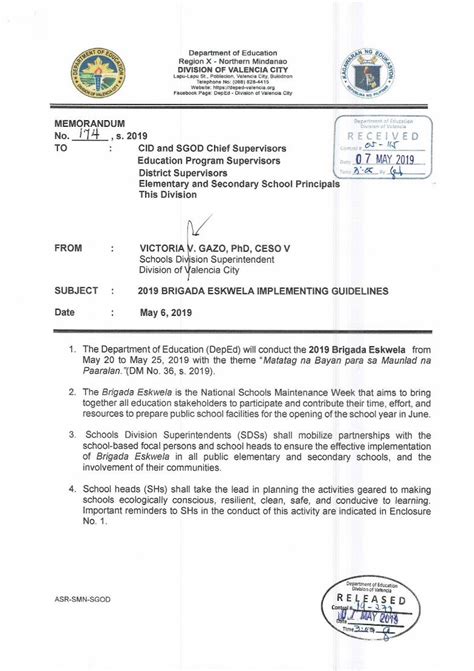 PDF Deped Valencia Org FileSubmission Of Brigada Eskwela Narrative