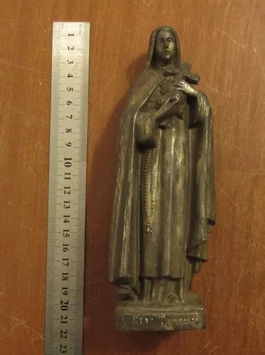Antigua Estatua Estatuilla De Santa Teresita Virgen MercadoLibre