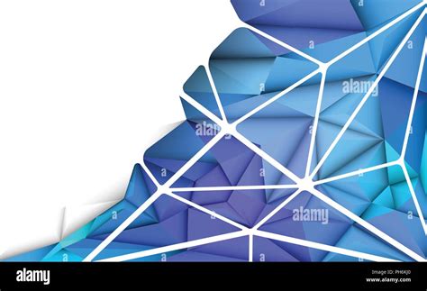 Vector 3D Geometric Polygon Line Triangle Pattern Shape For