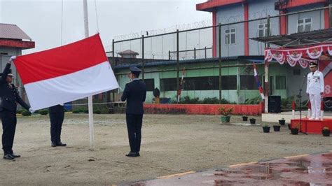 Rutan Humbahas Gelar Upacara Peringatan Hari Kemerdekaan Republik