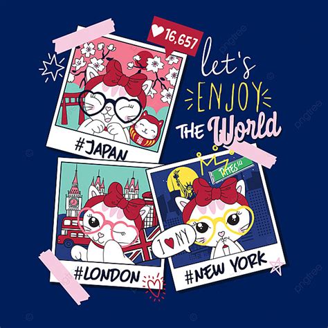 T Shirt Printing Vector Design Images Hand Drawn Cute Cat For T Shirt