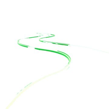 Green Light Glowing Neon Curved Line Glowing Neon Curved Png