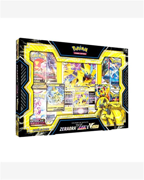 Riachuelo Box Pokemon Coleção de Batalha Zeraora Vmax e V Astro Copag