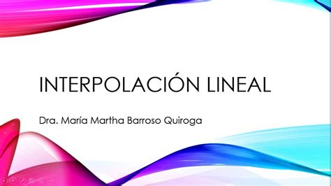 Interpolación lineal YouTube