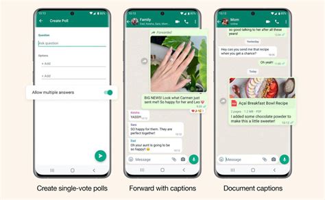 WhatsApp actualizó funciones en las encuestas y el envío de archivos