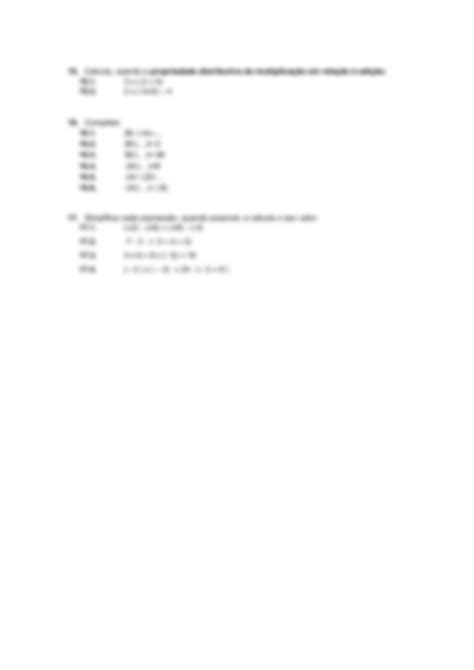 SOLUTION Base De Quest Es N 6 Opera Es N Meros Inteiros Relativos