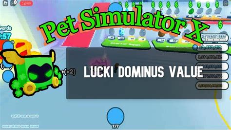 Lucki Dominus Value In Pet Simulator X Roblox Pet Sim X Rainbow Lucky