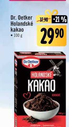 Dr Oetker Holandské kakao 100 g v akci Albert AkcniCeny cz