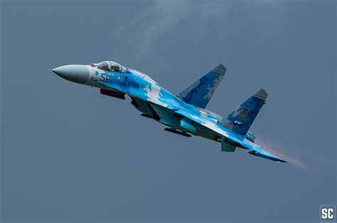 The Stunning Su 27P1M Flanker Of The Ukrainian Air Force Just After