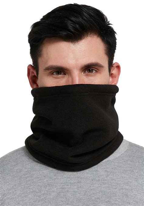 Mojing Men Women Fleece Neck Warmer Windproof Snood Winter Thermal