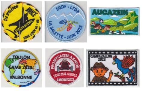 Ecusson Scout Et Guide De France Ecusson Chemise Scout Brod Art