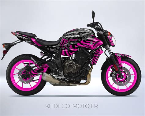 Kit déco Yamaha MT 07 Tiger Rose Boutique Kit Déco Moto