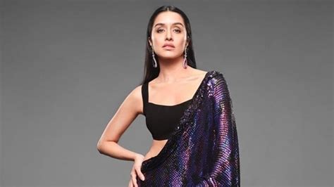 Shraddha Kapoors Sensual Sequin Saree And Sleeveless Blouse Will Electrify Your Weekend Party